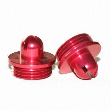 Las piezas dadas vuelta CNC del aluminio, AL7075, AL6061, piezas de torneado que trabajan a máquina de la precisión del CNC AL6063 con rojo anodizan
