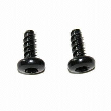Hexagonal Socket Head Cap Metal Self Tapping Screws Black Zinc Plated Customized