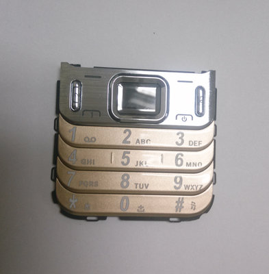 Gold Stainless Steel Metal Keypad / Cell Phone Keypad Camera Deco for Mobile