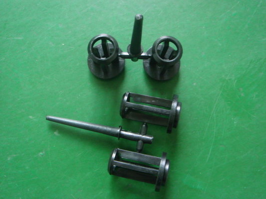 Custom Plastic CNC Precision Machining , Black POM / Derlin Spine Injection