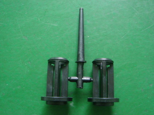 Custom Plastic CNC Precision Machining , Black POM / Derlin Spine Injection