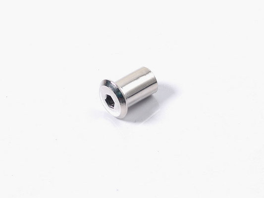 Nickel plated Steel flat cap nut flat head female cap nut for wood furniture
