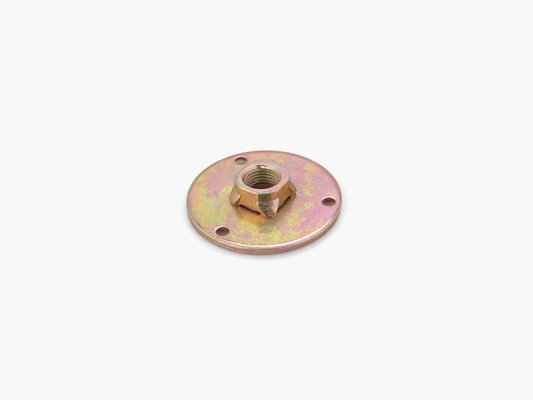 Steel round plate nut for thread caster , Furniture Hardware Fittings