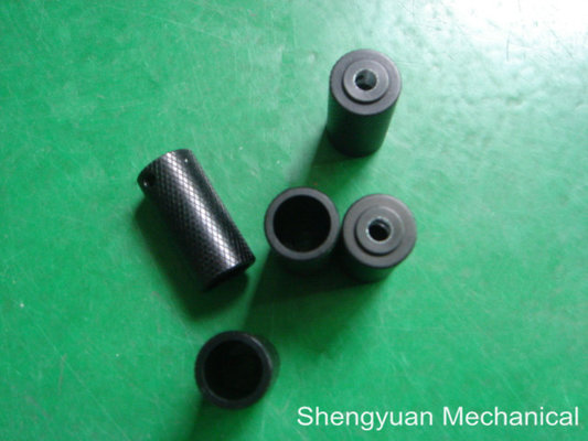 Alumunium CNC Precision Turning Parts Knobs M8 Long with Black Anodize