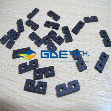 Corte de encargo de la fibra de carbono del CNC del OEM de las piezas de precisión del CNC que trabaja a máquina
