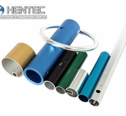 Blue or black anodized aluminum tubing  with bending , weld , CNC