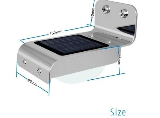 Garden 120lm IP65 Solar Powered Wall Lights With Motion sensor