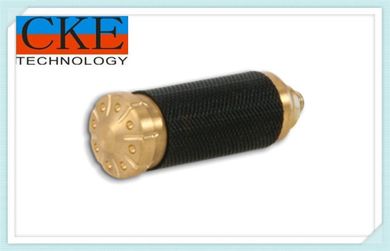 Piezas de torneado de la precisión de cobre amarillo con estrías con negro anodizadas para la motocicleta