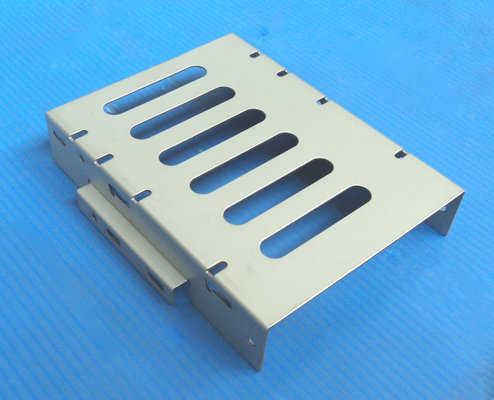 Galvanized sheet metal bending parts , drilling / welding metal lathe parts
