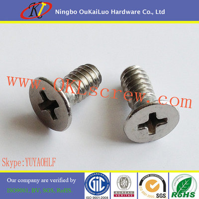 Cross Recessed Flat Head Stainless Steel Machine Screws
