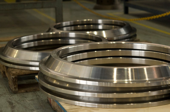 Machinery Carbon Steel Forged Rolled Rings For Petroleum , Torsion Resistance Non-Standard Rings