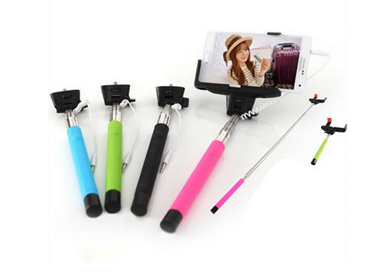 Telegrafíe el palillo de Selfie del teléfono celular del androide/IOS, palillo de Monopod con el tenedor plegable