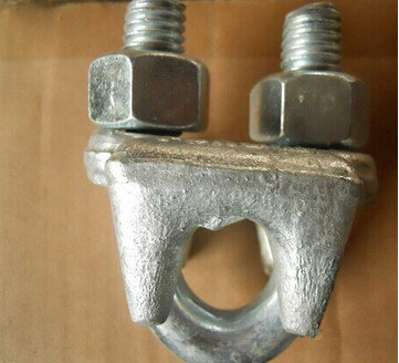 Abrazadera de cuerda forjada descenso de alambre de acero del metal para levantar la superficie galvanizada