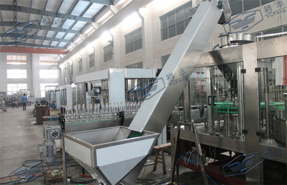 18 Head Automatic Juice Filling Machine Customized For Glass Bottles