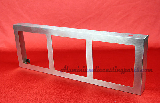 Rectangular Stamping Metal Parts Wine Exhibition Seat With Brush Finished