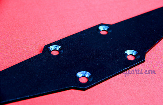 Black Powder Coated Aluminum Alloy Stamping LED Housing Assembly Plate & Bracket