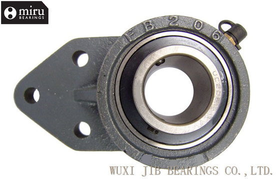 Chrome Steel Flange Mounted Ball Bearings UCFB204 - UCFB212 , 1/2 Ball Bearing