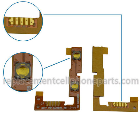 Cable material original de la flexión del botón del hogar del teléfono celular para Alcatel con tamaño estándar