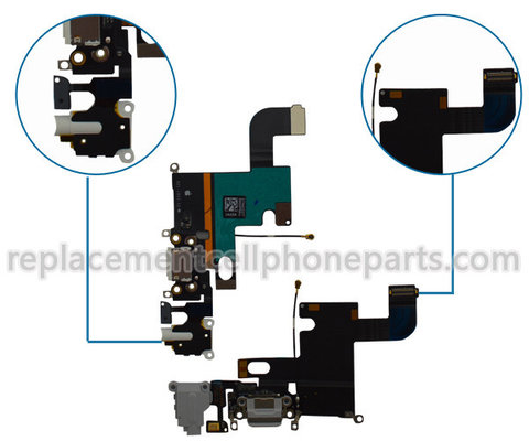 4.7 inch Cell Phone charging connector flex cable iphone 6 spare parts
