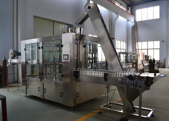 380V stainless steel CE Juice Filling Machine / 9kw Liquid Filling Machine