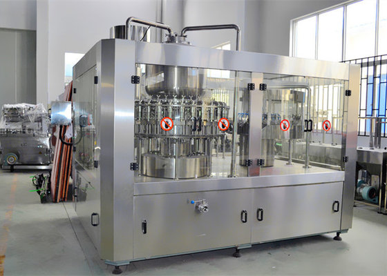 380V stainless steel CE Juice Filling Machine / 9kw Liquid Filling Machine