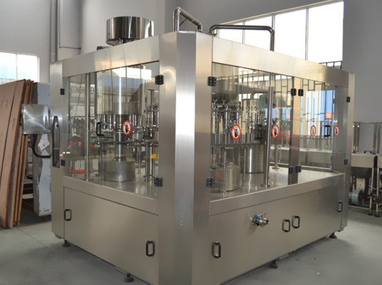 380V stainless steel CE Juice Filling Machine / 9kw Liquid Filling Machine