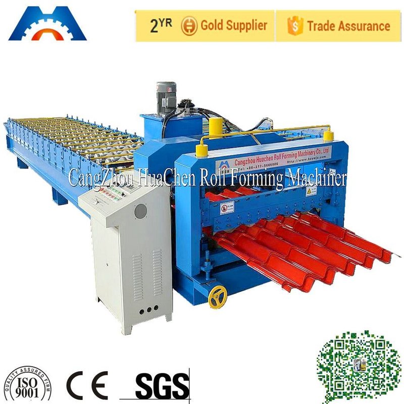 Custom 13 - 22 Forming Station Metal Roof Tile Roll Forming Machine For Color Steel Tile