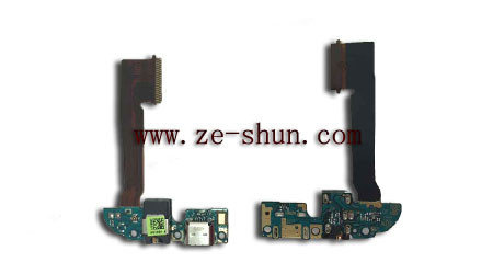 Matel Sliver Cell Phone Flex Cable Apply To HTC One M8 Plun In
