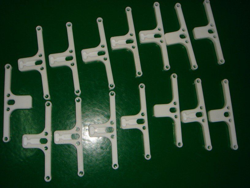 White teflon bracket machined plastic part for hardware, electronics, Precision Mechanical Parts