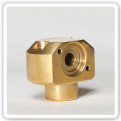 Aluminum or Brass CNC Grinding / Drilling / Turning Services t Shaped Shaft Guide