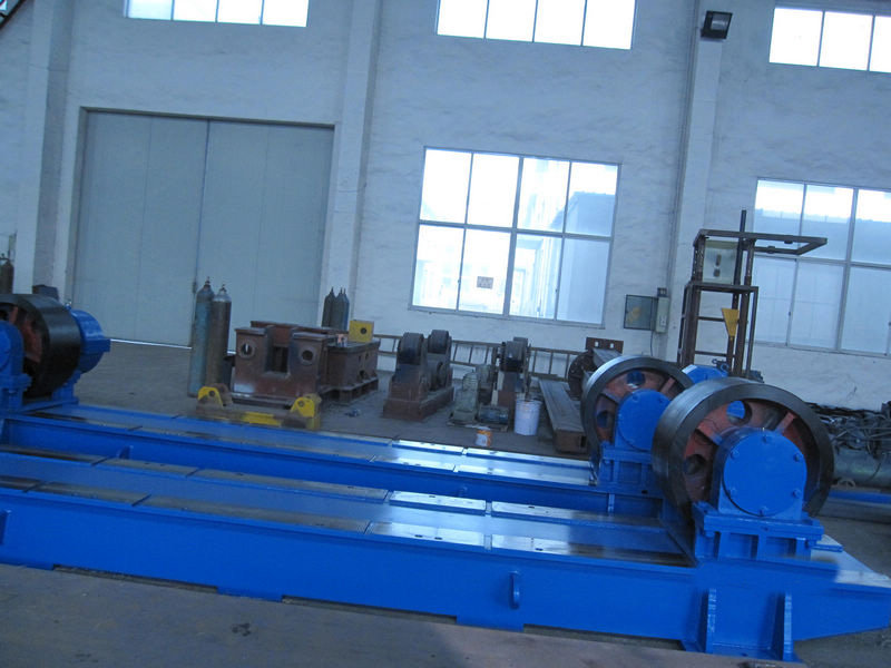 Usually Cylinder Pipe Welding Rotator Device 300T Forging 45 Steel Wheels Surface hardening