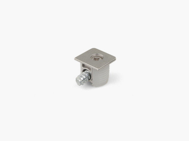 Glass Shelf connector Zamac cam with plastic house , Quick fix furniture connector