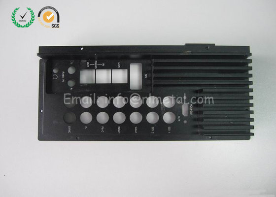Black Coating Custom CNC Aluminum Parts Silk Screen For Car Audio Appliance