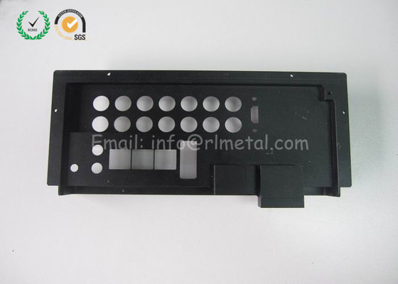 Black Coating Custom CNC Aluminum Parts Silk Screen For Car Audio Appliance