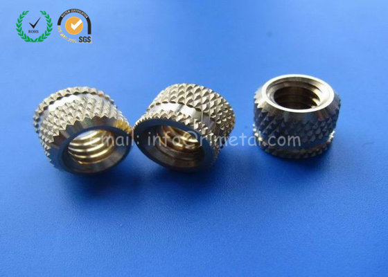 Customized Small Metal Fasteners Stainless Steel Knurled Threaded Insert