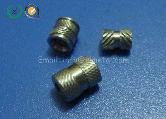 Customized Small Metal Fasteners Stainless Steel Knurled Threaded Insert
