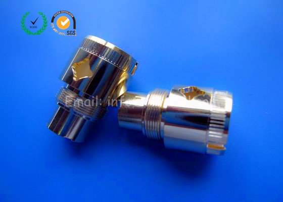 CNC Turning Brass Telecommunication Parts Precision Wire Connectors Custom