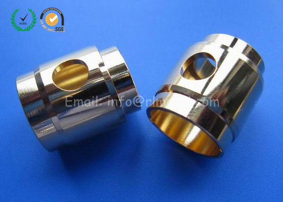 CNC Turning Brass Telecommunication Parts Precision Wire Connectors Custom
