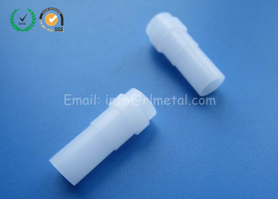 White Tube Custom Plastic Components , Electronic CNC Machine Parts