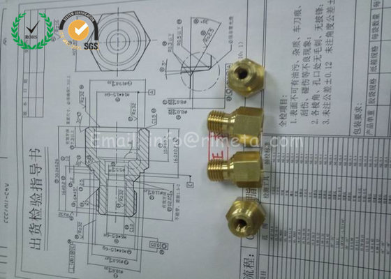 Customized CNC Machining Auto Parts Brass Hose Fitting Parts for Automobile