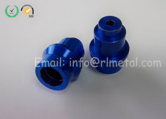 Blue CNC Machined Electronics Spare Parts Aluminum Anodized Turning