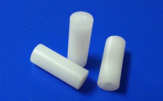 White Tube Custom Plastic Components , Electronic CNC Machine Parts