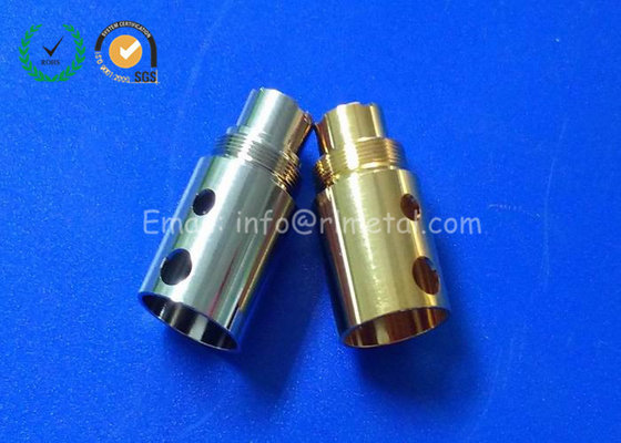 CNC Turning Brass Telecommunication Parts Precision Wire Connectors Custom
