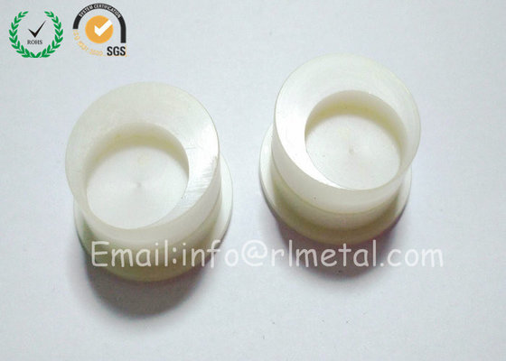 OEM CNC Machining Part White  Round Plastic Bushing Spare Parts  For Medical Equipment