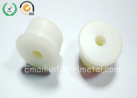 OEM CNC Machining Part White  Round Plastic Bushing Spare Parts  For Medical Equipment