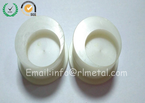 OEM CNC Machining Part White  Round Plastic Bushing Spare Parts  For Medical Equipment