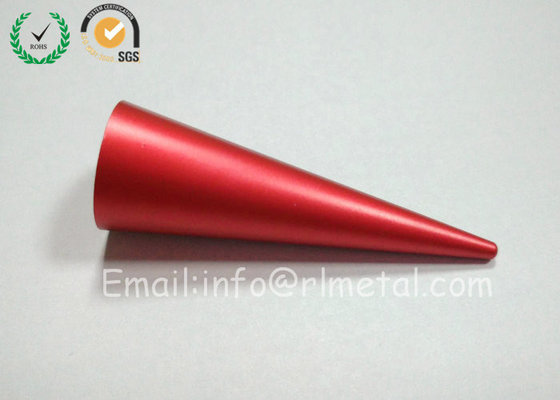 Clear Anodized Audio Electronic Spare Parts CNC Zinc Plated Cornical Shape