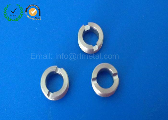 Slotted Head Round Shape Stainless Steel Fasteners , Customized Aluminum Bushing Slotted Round Nut