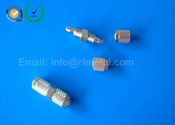 Custom Fastener Medical Equipment Components Knurling Brass Nickle Plating Screw