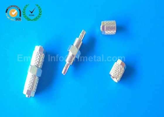 Custom Fastener Medical Equipment Components Knurling Brass Nickle Plating Screw